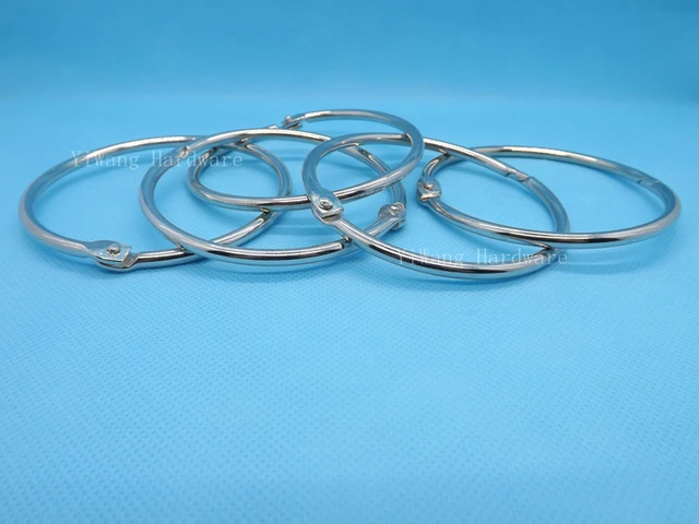 50 pieces/lot silvery metal round binder clips-in Clips from Office ...