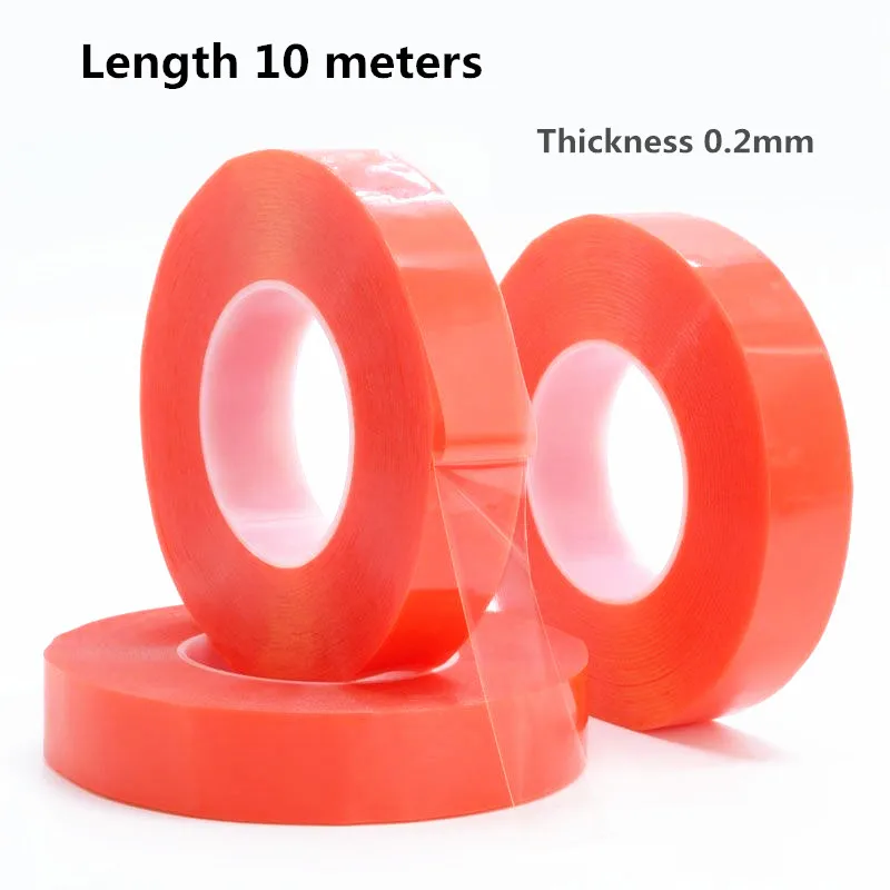 1 Roll Strong 0.2mm Thick 10 meter Acrylic Adhesive Double Sided Tape ...
