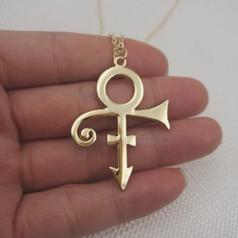 women Prince Memorial Symbol Love Logo Necklace the Minimalism Singer ...