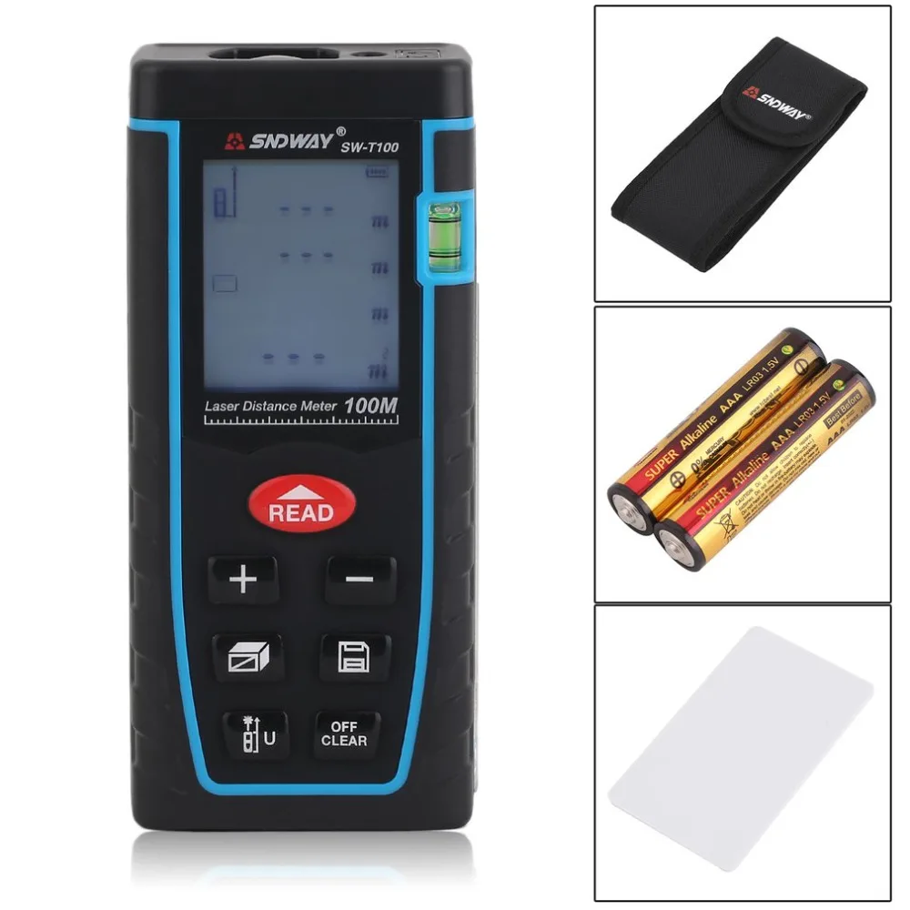 SNDWAY SW T100 Professional Digital Laser Distance Meter Rangefinder ...