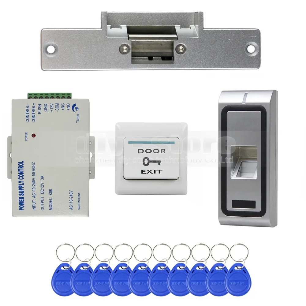 DIYSECUR Fingerprint 125KHz RFID ID Card Reader Door Access Control ...