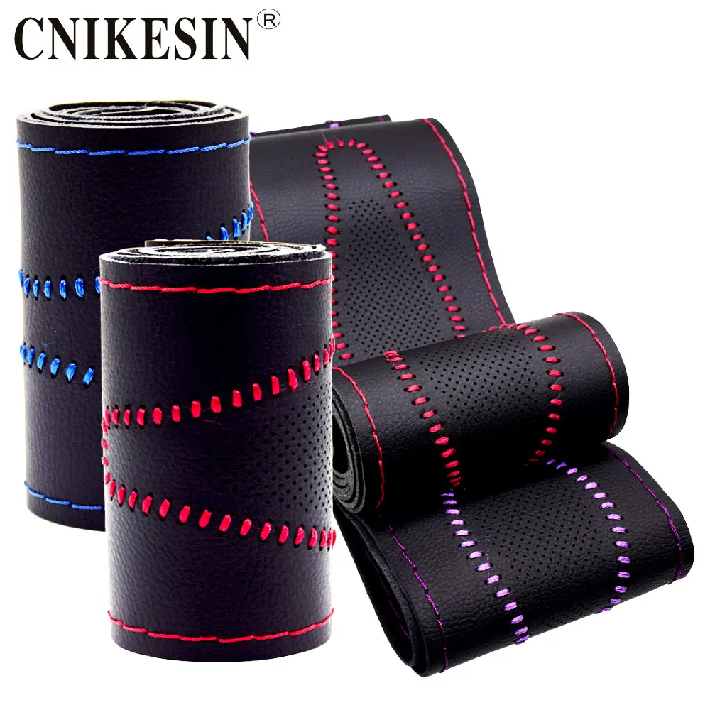CNIKESIN Steering Wheel Covers Leather New Universal 38 cm DIY Car Case ...
