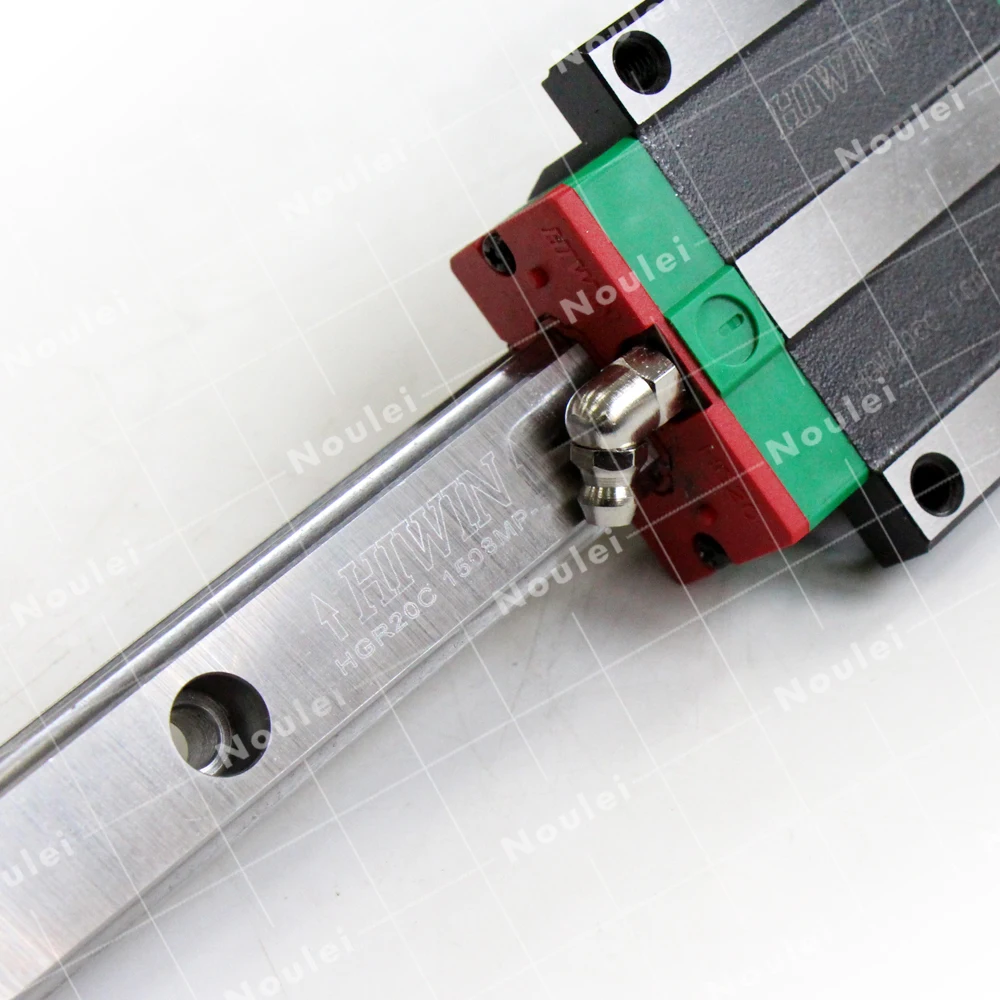 HIWIN 2pcs 1000mm HGR20 Linear Rail + 4pcs HGW20CC CNC Linear Guide ...