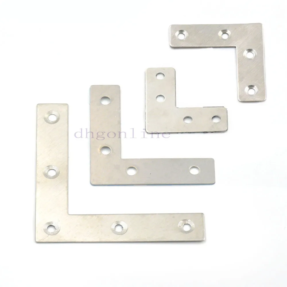 5 Pcs Corner Brace Angle Plate Joint Fasteners Bracket Stainless Steel ...