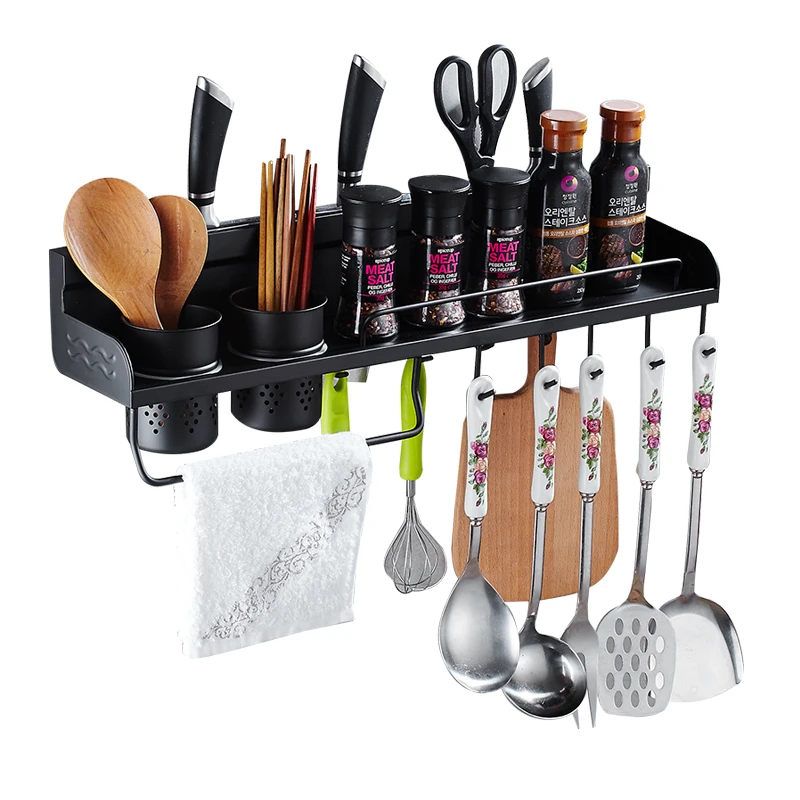 American black kitchen shelf 304 stainless steel kitchen pendant ...