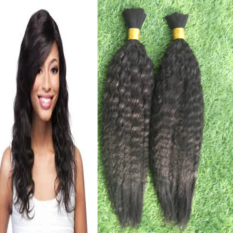Unprocessed Bulk Braiding Hair human braiding hair bulk 200g Bulk No ...