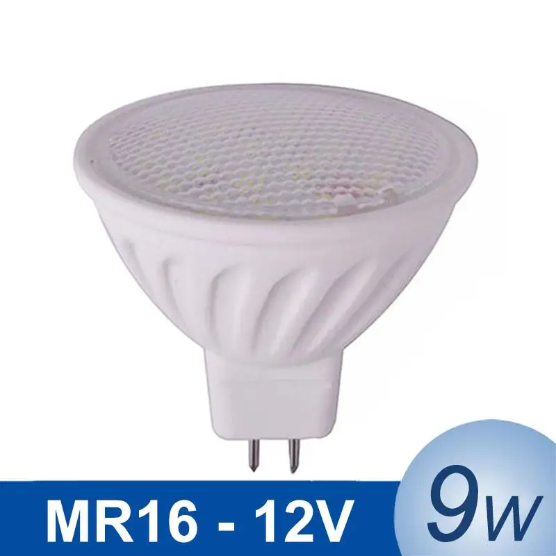 LED Lamp MR16 9W LED Spotlight 12V Lampada LED Light Bulb Dimmable ...