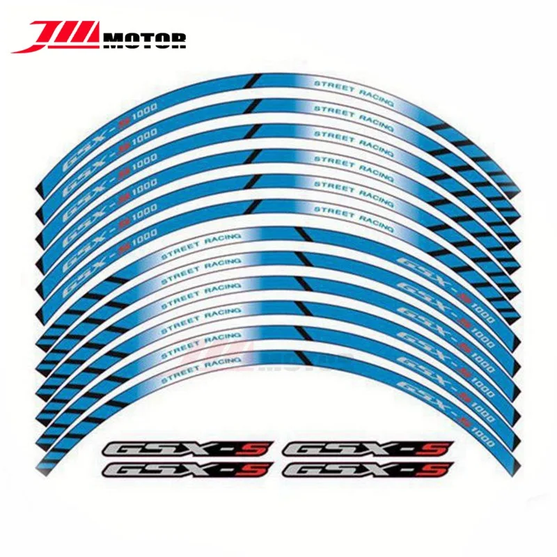 Motorcycle 3M Reflective Wheel Edge Outer Rim Stripe Decal Wheel Rim ...