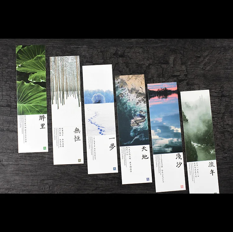 New Vintage Chinese Style Paper Bookmark Stationery Bookmarks Book ...