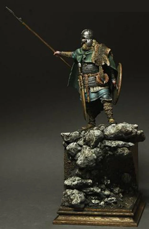 Free Shipping 1/24 Scale 75mm Resin figure Viking Warrior-in Model ...