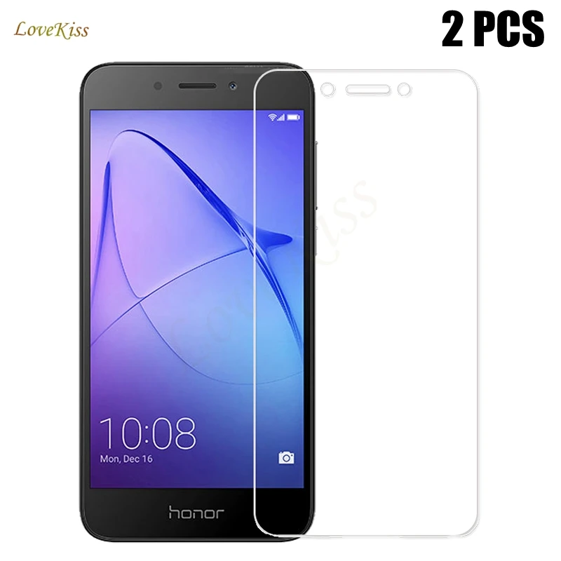 2pcs Glass For Huawei Honor 6A Pro Cover Screen Protector Tempered ...