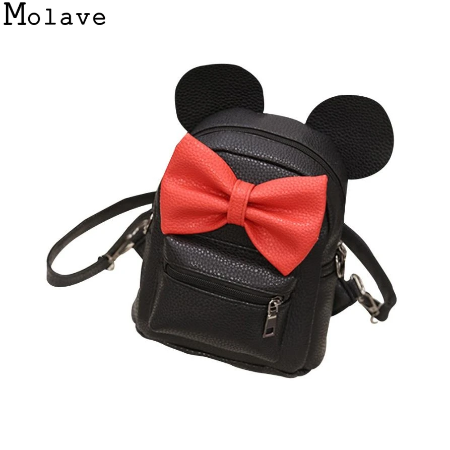 תרמילים - New Mickey Backpack Pu Leather Female Mini Bag Women's ...