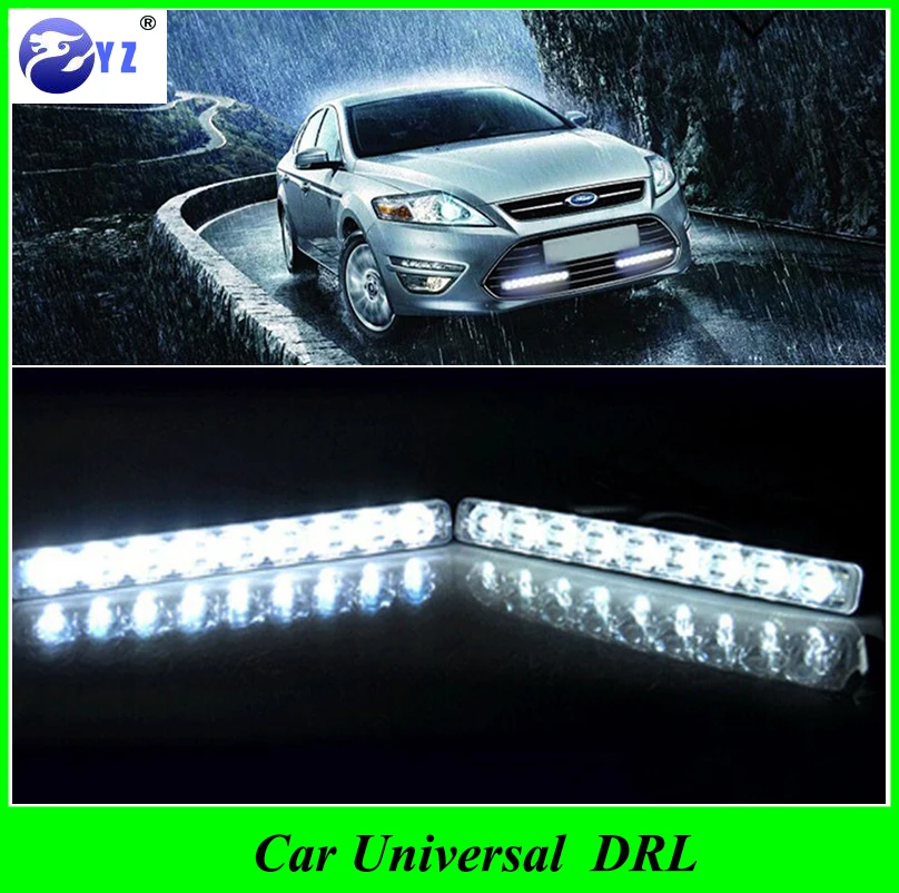 1 Set DRL Universal 18W LED Daytime Running Light Switch waterproof ...