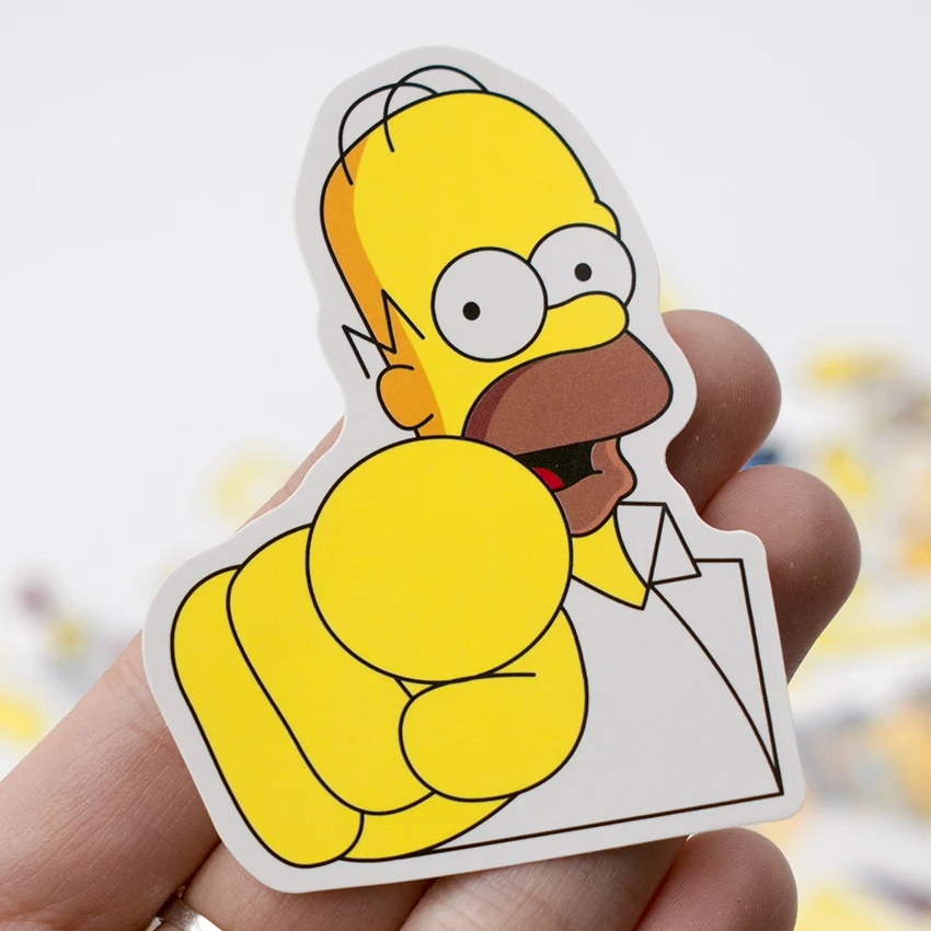 25pcs/pack The Simpsons Stickers for Children on Laptop Mobile Phone ...