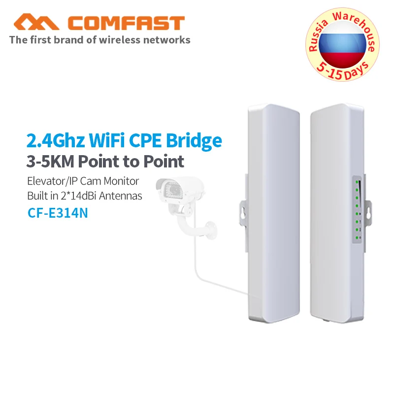 3Km Long Range Wireless Outdoor CPE WIFI Router 2.4Ghz 300Mbps WIFI ...