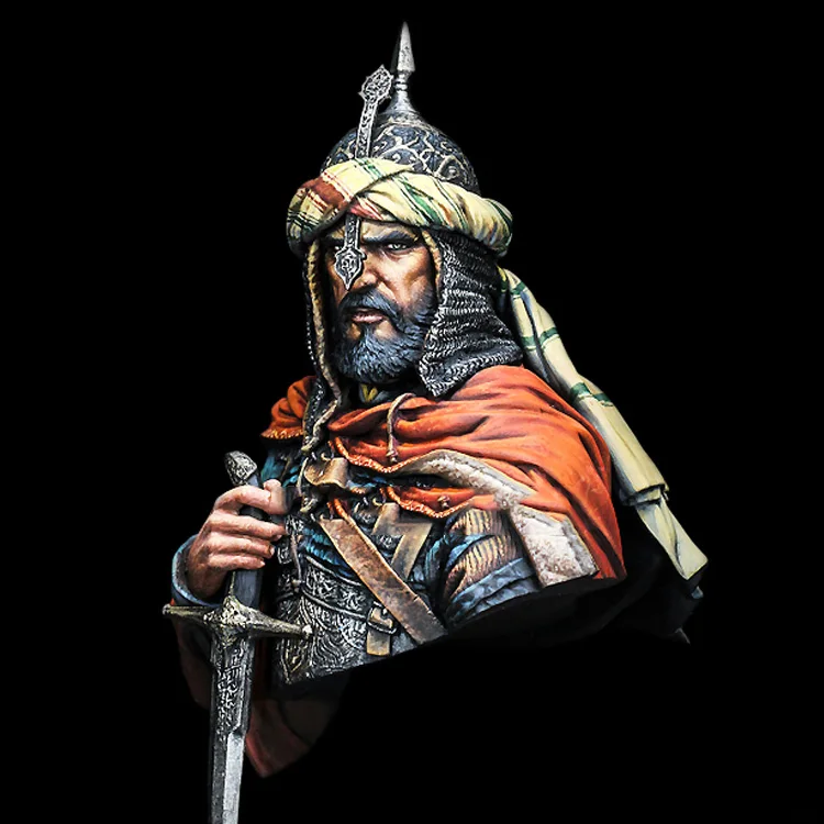 1/10 Scale Unpainted Resin bust Arab warrior collection bust - buy at ...