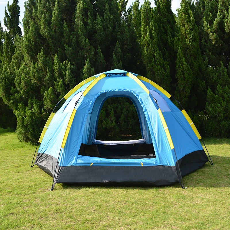 3 5 Person Automatic Big Camping Tent with 2 Door 4 Window Anti UV ...