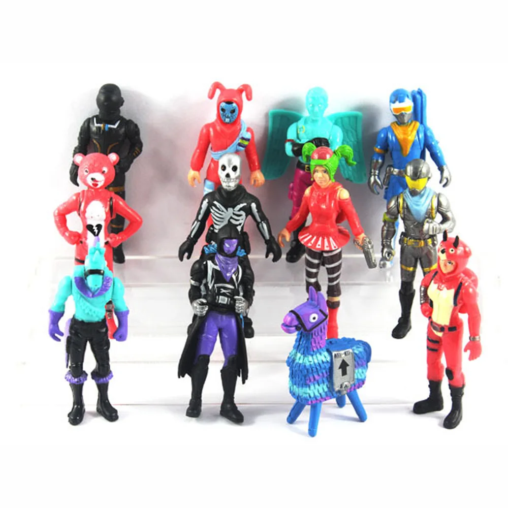 12pcs/lot Fortinet Battle Royale Game Llama Figure Fortnight Fort Night ...