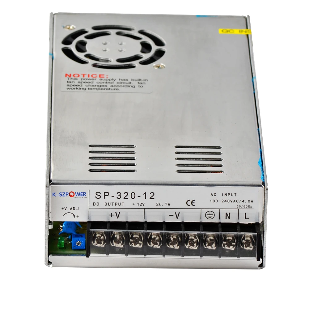 LED power Supply 12V 25A 300W 320W Switching Power supply DC 12V 25A ...