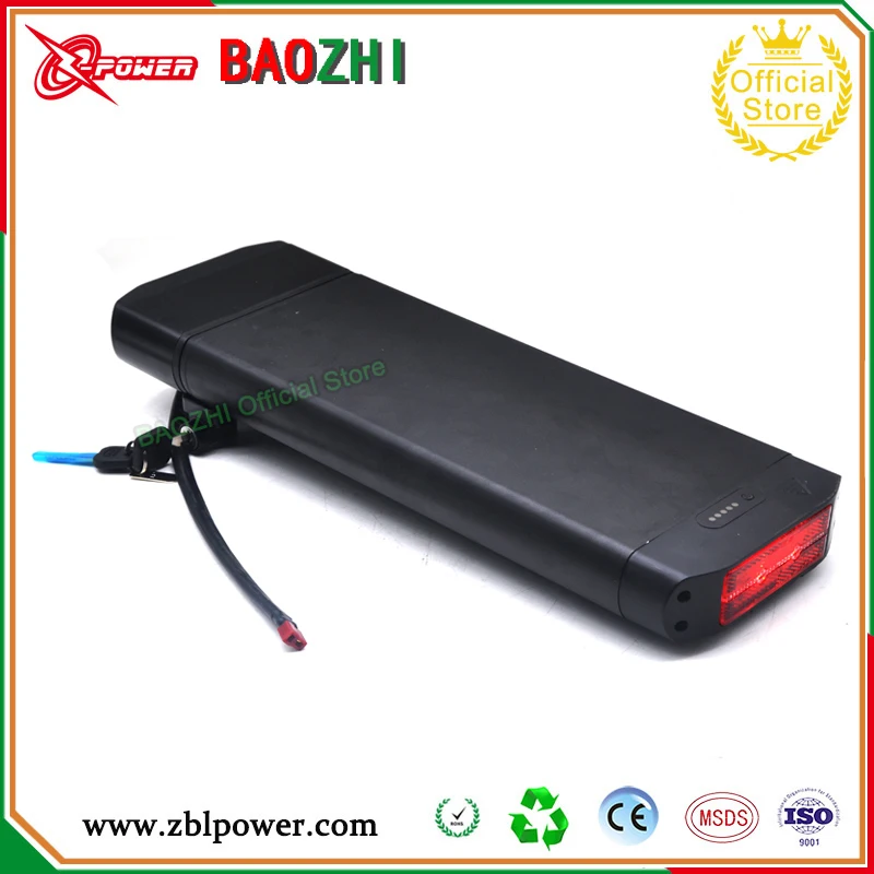 lithium battery 36V 13Ah ebike battery rear rack type 18650 battery ...