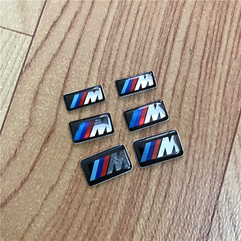 10 Cool Car Auto Decoration Badge Stickers M Logo Metal 3D Car Sticker ...