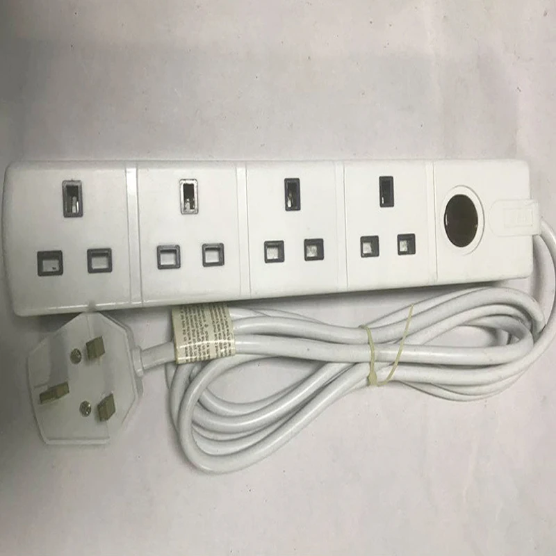 UK Power Converter Socket 250V13A Multi-function British Plug 3M ...