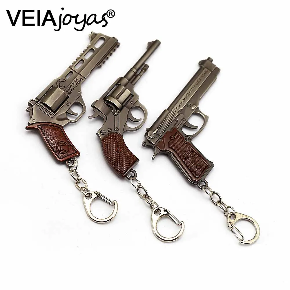 VEIA 8cm Game Cross Fire Keychain P92 Gun Model Alloy Keyring Holder ...