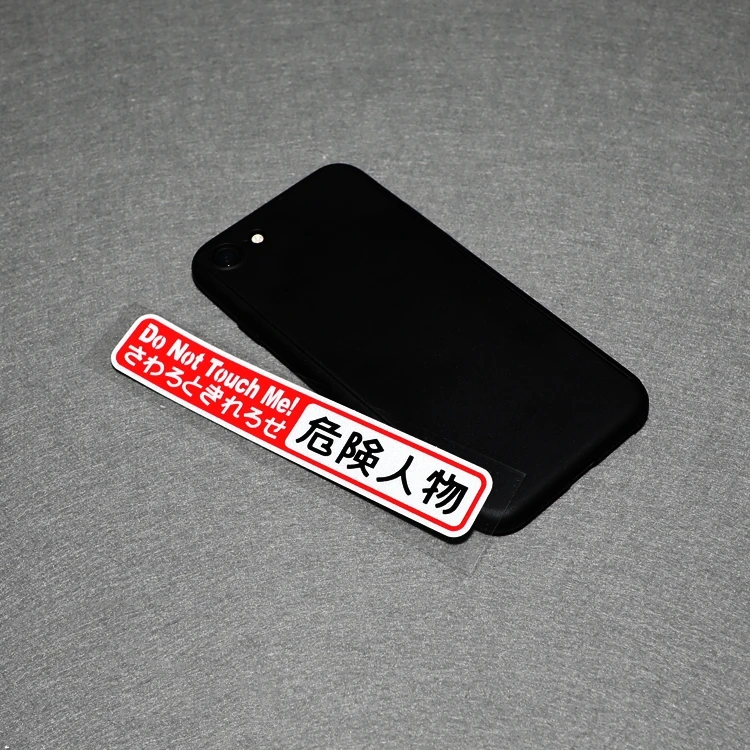 3PCS Warning Car Stickers Danger DO NOT TOUCH ME Japanese Motorcycle ...