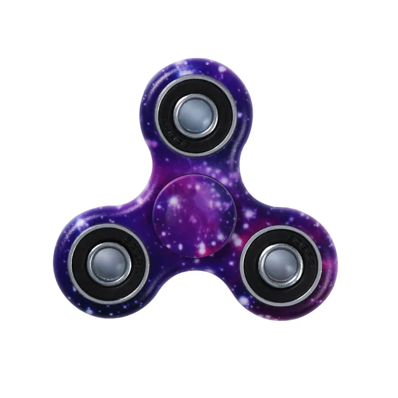Fidget Spinner Galaxy Hand Spinner 3d Galaxia Cube Edc Tri-spinner Gyro ...