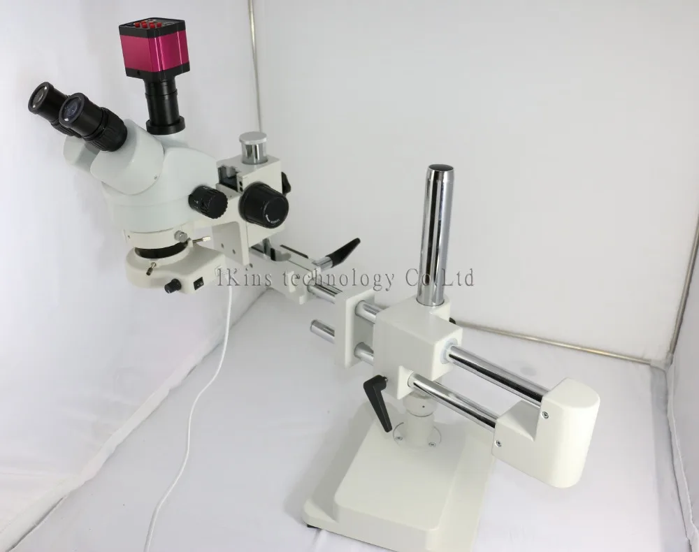 Simul focal Industry Lab Microscope 7X 45X Trinocular Stereo Zoom ...
