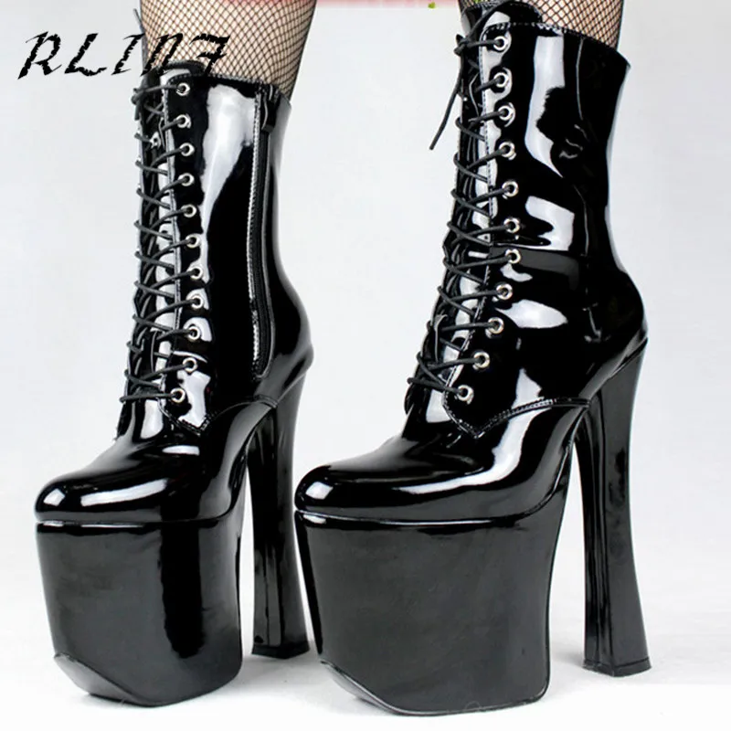 Aliexpress.com : Buy RLINF High Heel Boots 20Cm Super High Heel Strap ...
