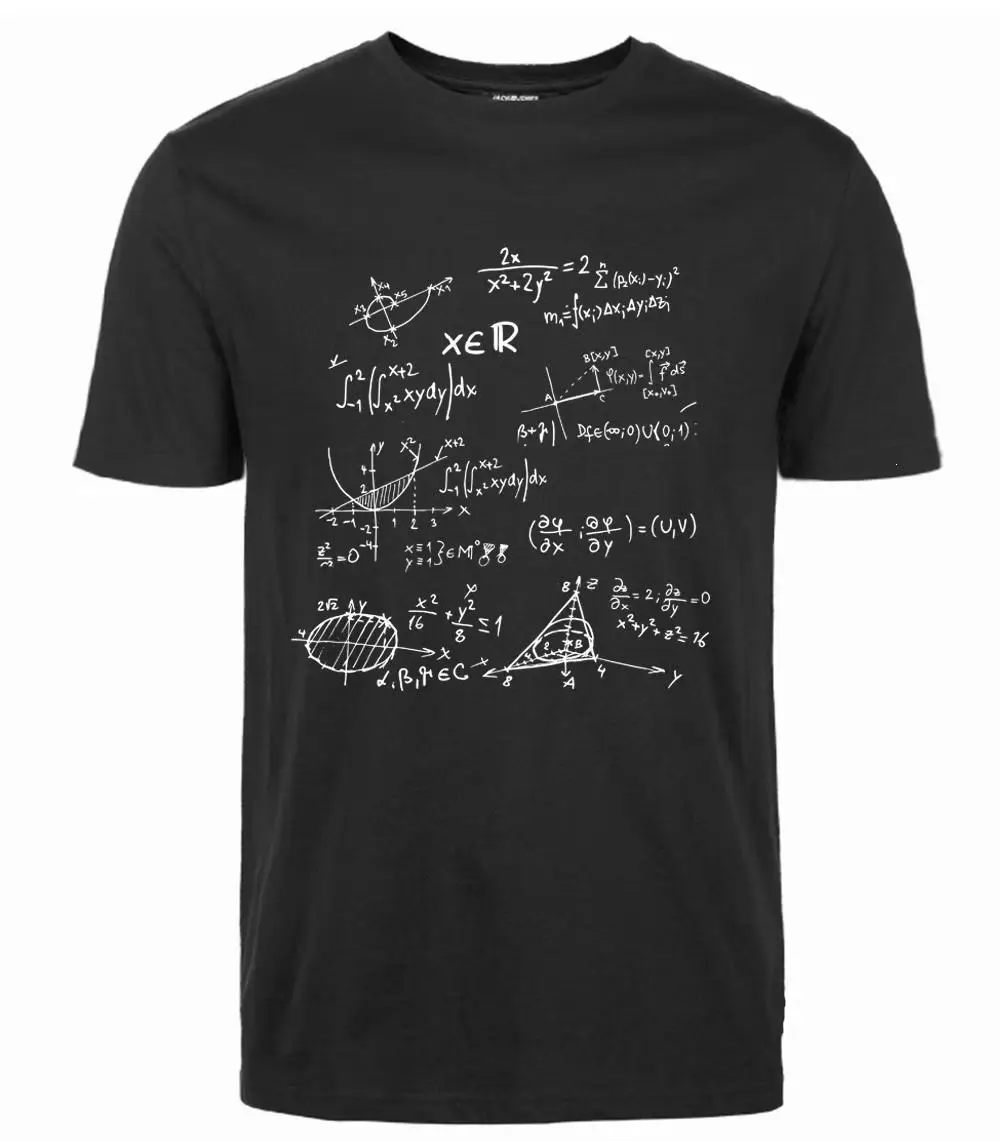 Mathematical Formula Science Shirt Cool Short Sleeve Novelty ...