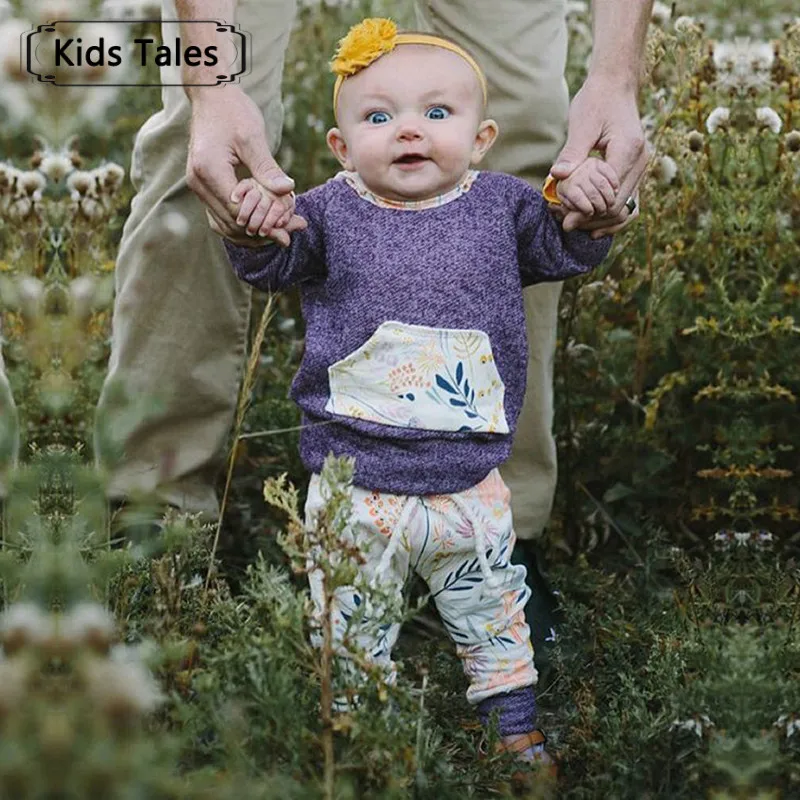 Kids Tales Baby Girl Clothes 2020 Autumn Baby Clothing Flower Print ...