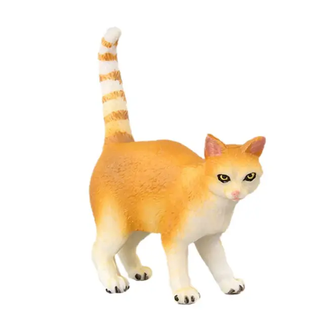 10 Styles Realistic Cat Action Figures Toy Set Doll Pet Cat Model For ...