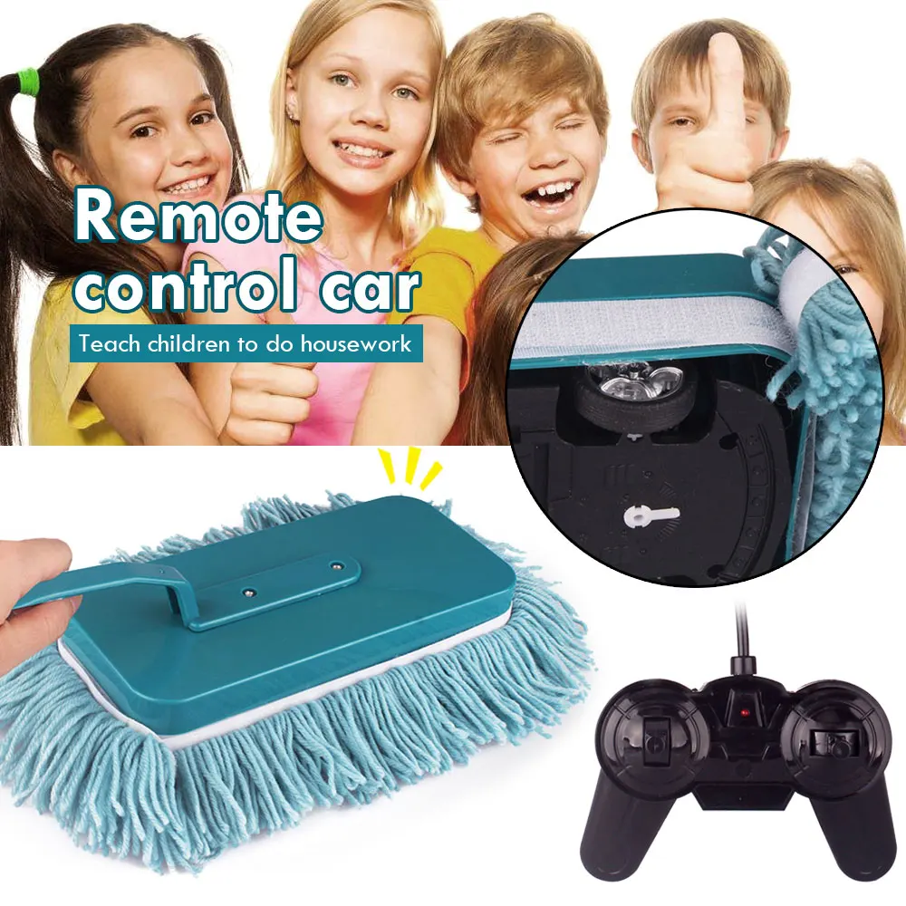 Mop Car Mini Car Toy Teaching Tools Car Wash Plastic Home Cleaning Rc ...