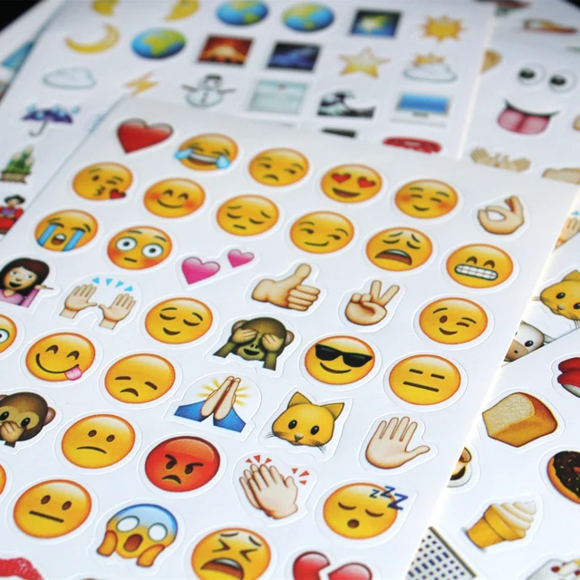 10pcs mixed different Classic emoji stickers (48 Die Cut ) sticker for ...