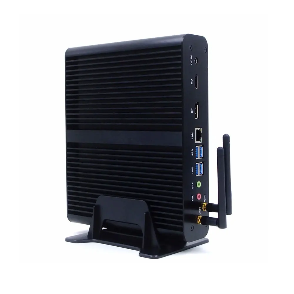 Fanless Mini PC CPU i7 8550U i5 8250U 8th Gen Windows 10 Linux Quad Core DDR4 Mini Computer Pro ...