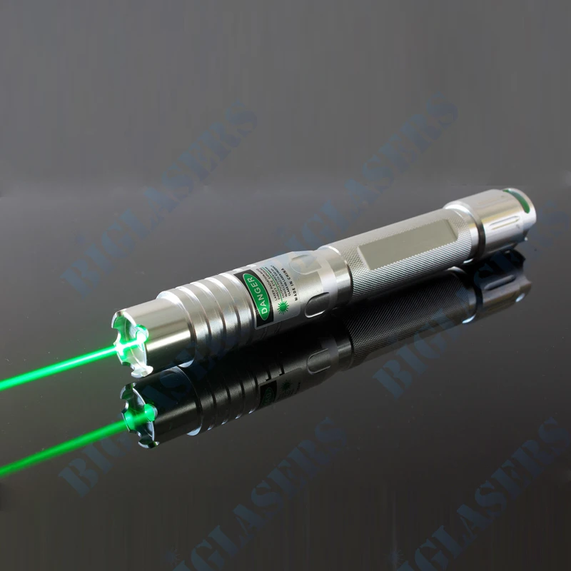 Biglasers 1000mw 532nm High Power Focusable Focusable Green Laser Pointer Burning Laser Fat Beam ...