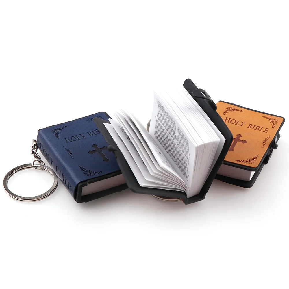 3color Random Delivery Mini Bible Keychain English Version Religious ...