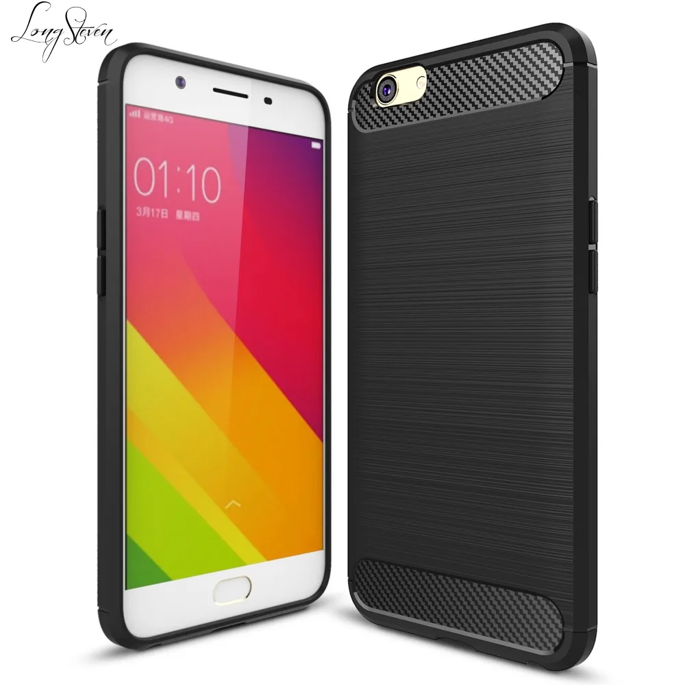 [Long Steven] para Oppo A59 caso ultra fino carbono Fibra dibujo patrón ...