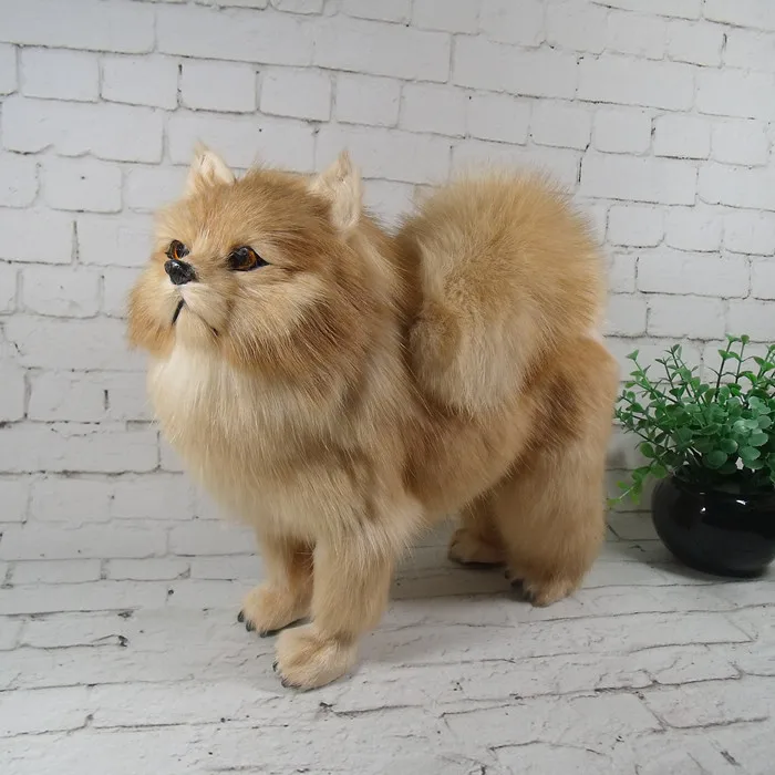 Japanese-Spitz-model-28x25cm-polyethylene-real-furs-handicraft ...