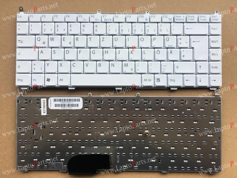 New GR Germany Keyboard For SONY VAIO VGN FE Series White Laptop ...