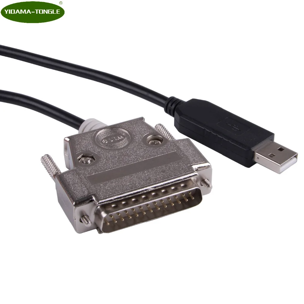 Ftdi chip usb para rs232 25 pinos db25, conector macho, adaptador ...
