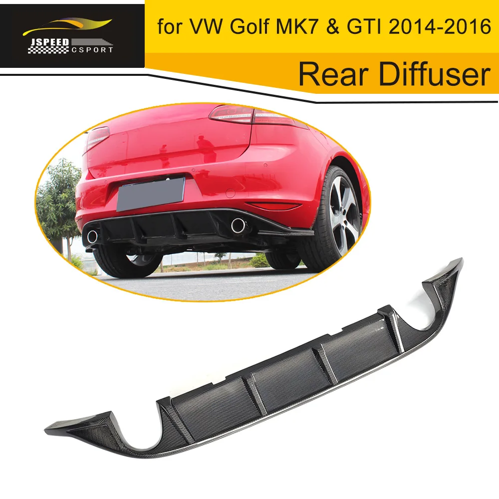 Car Styling Racing Rear Diffuser Lip Spoiler for VW Golf MK7 & GTI 2014 ...