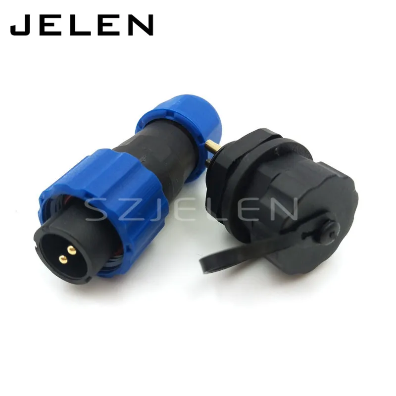 SD13-2pin-Male-And-Female-Connector-Outdoor-Waterproof-Connector-Panel ...