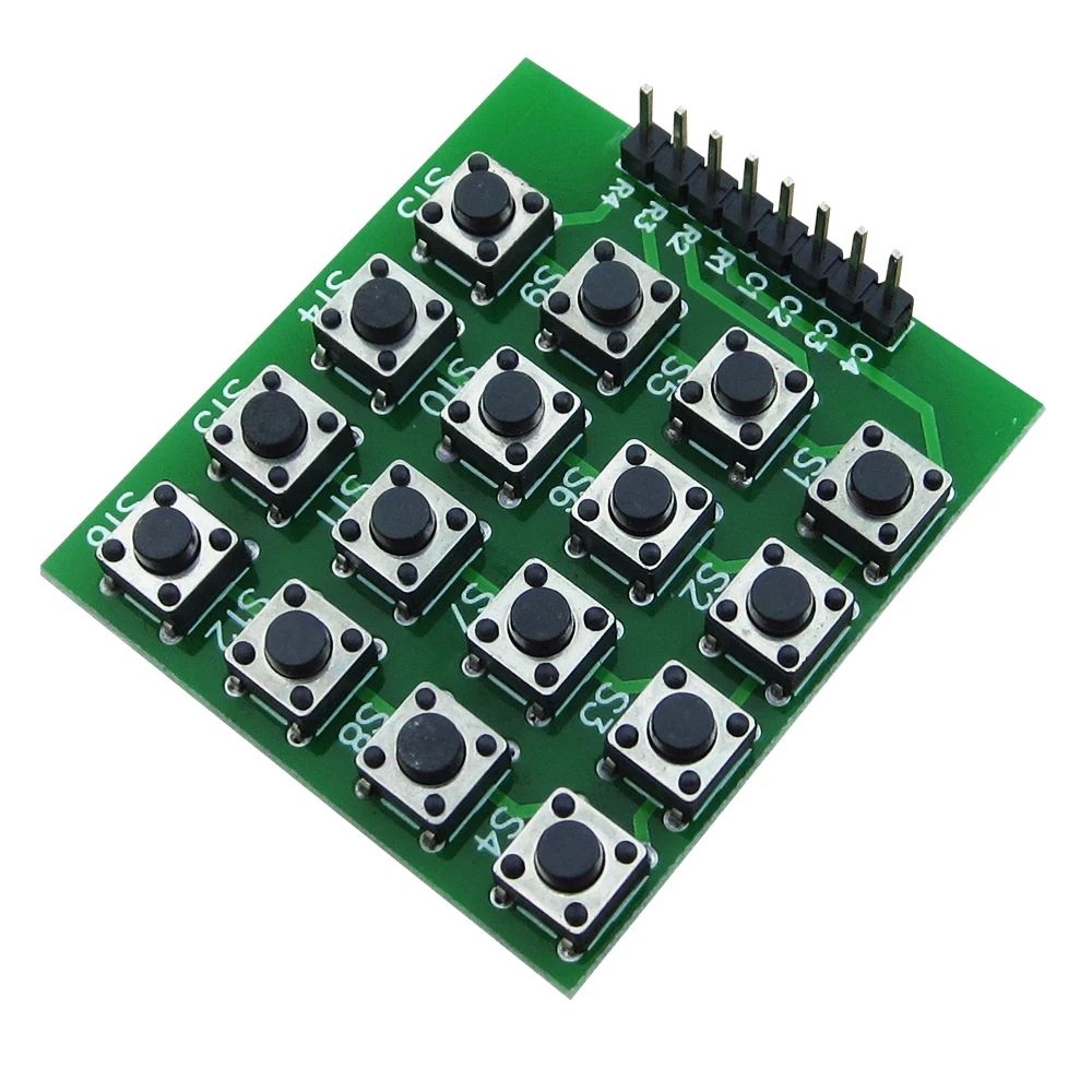 5pcs 4x4 Matrix 16 Keypad Keyboard Module 16 Button Mcu In Integrated Circuits From Electronic