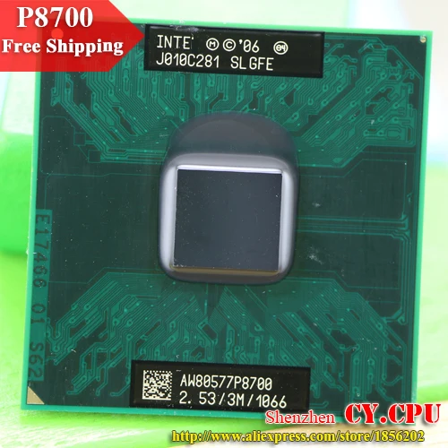 Envío Gratis CPU intel Core 2 Duo laptop P8700 CPU 3M Cache/2,53 GHz/1066/Dual Core Socket 479 ...