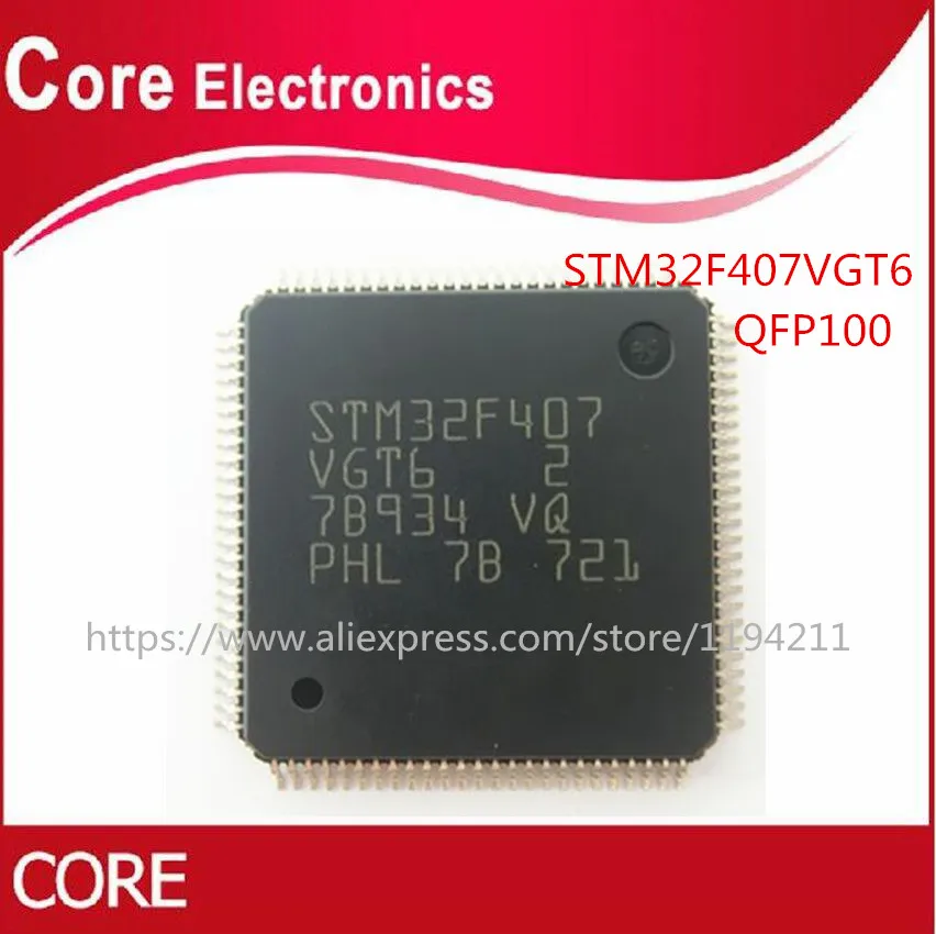 STM32F407VGT6 STM32F407 STM32F407 VGT6 LQFP 100 2pcs/lot new|Integrated ...