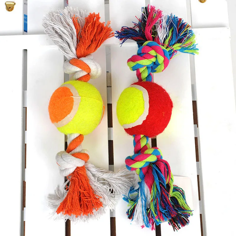 1pc 25cm Healthy Cotton Puppy Dog Cat Pet Tough Chew Molar Tooth Toy ...