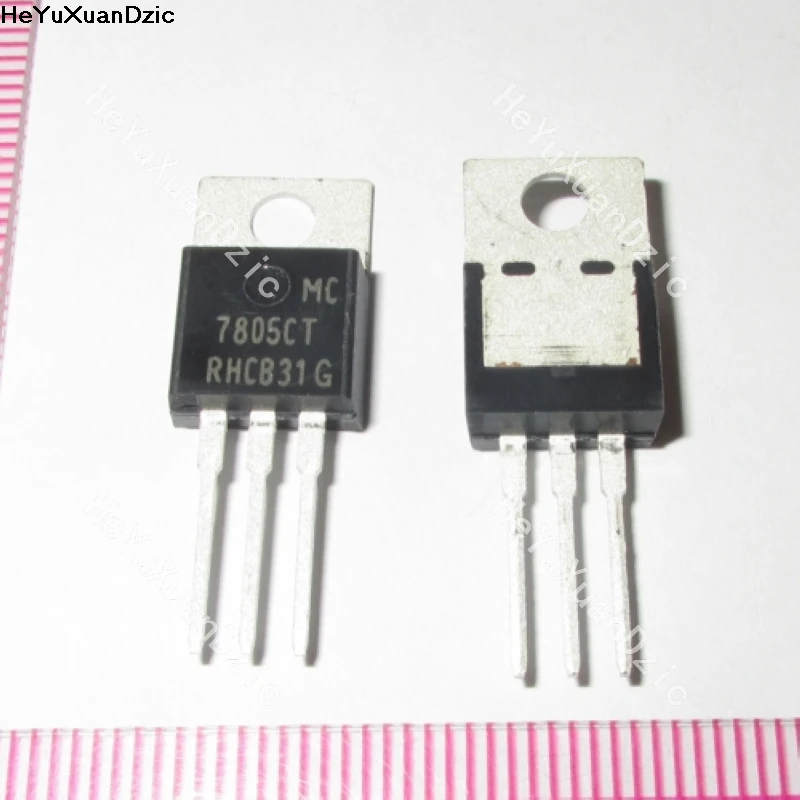10 pçs/lote MC7805CT 7805CT 7805 TO 220 IC REG LINEAR 5 v 1.5A TO220 ...